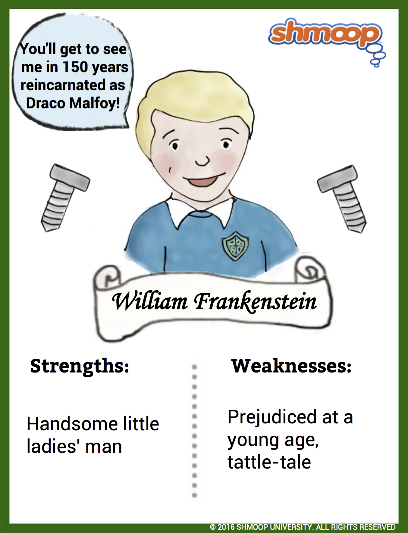 Plot Summary In Frankenstein Chart